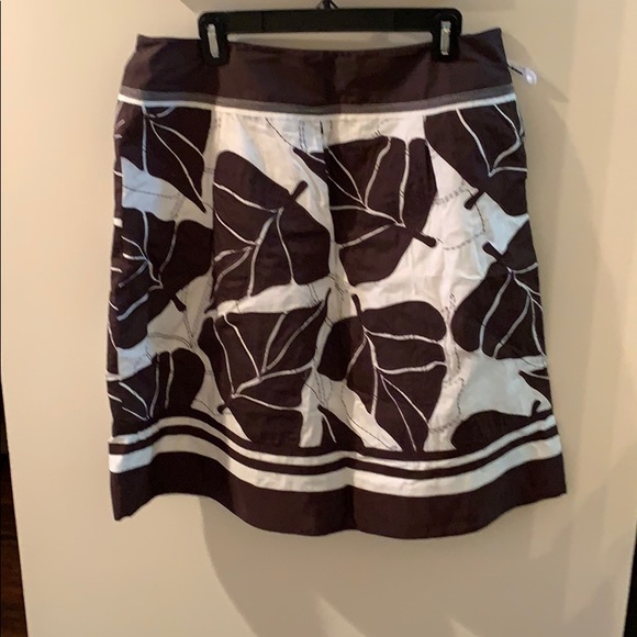 Peter Nygard | Skirts | Nygard Collection Brown And White Floral Skirt ...
